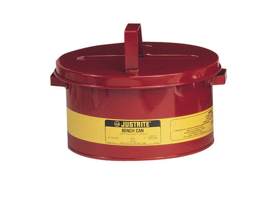 Bench Can for solvents, 2 gallon (8L), Steel – LabSafetyShop.com