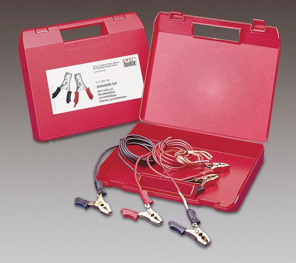Anti-static set in case (3 copper cable w/ clamps) – LabSafetyShop.com